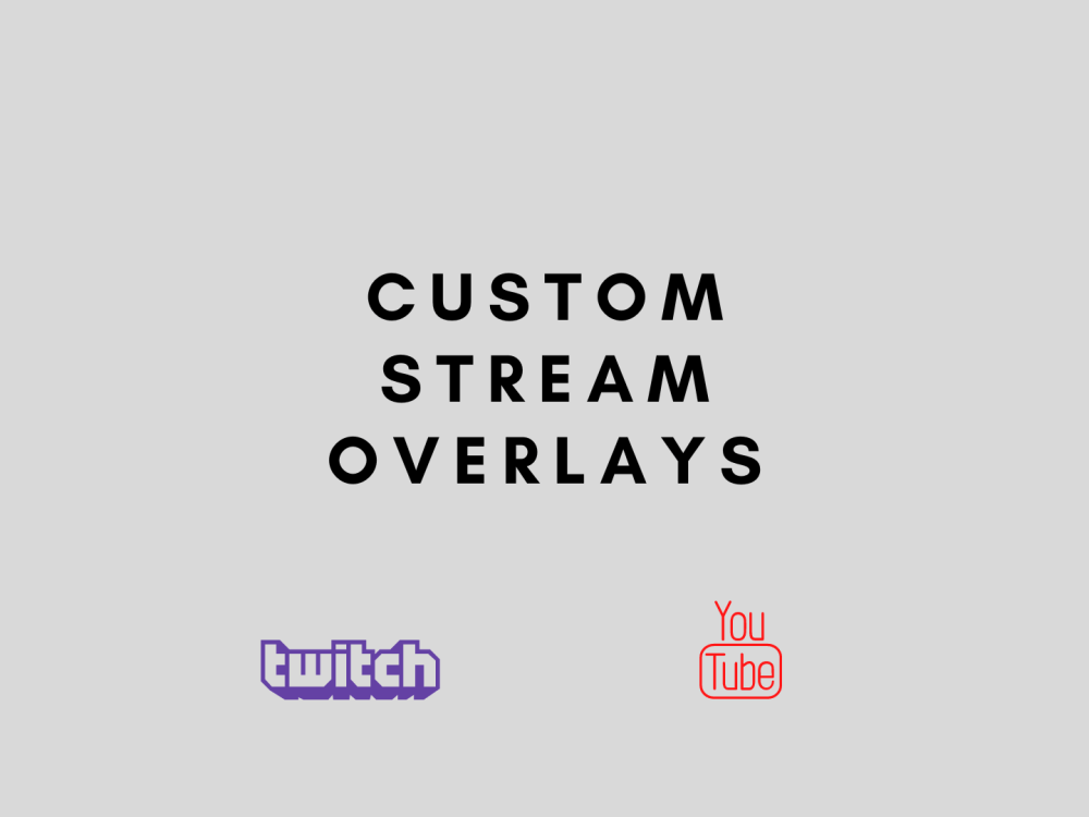 A custom streaming overlay package | Upwork