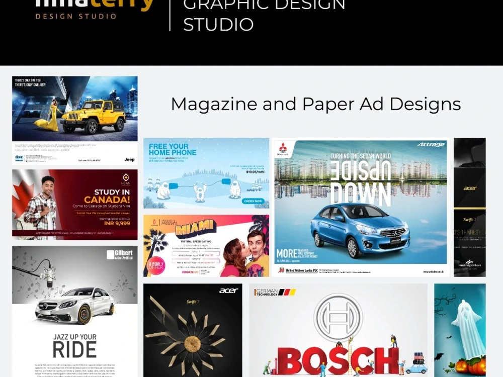 Professional and minimal magazine ad or newspaper ad design | Upwork