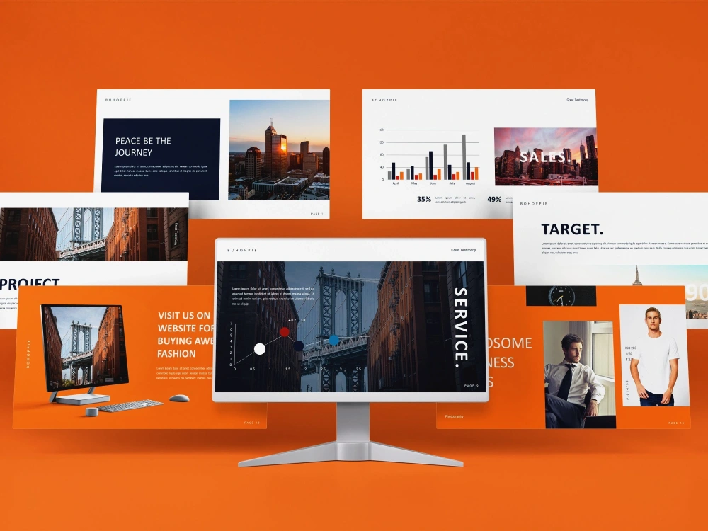 Business ppt presentation slide, PowerPoint template, Canva template ...