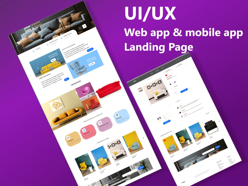 Amazing Landing Page and Web app UIUX Design | Upwork