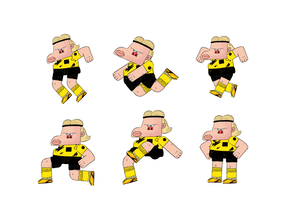 A 2d character with model sheet | Upwork