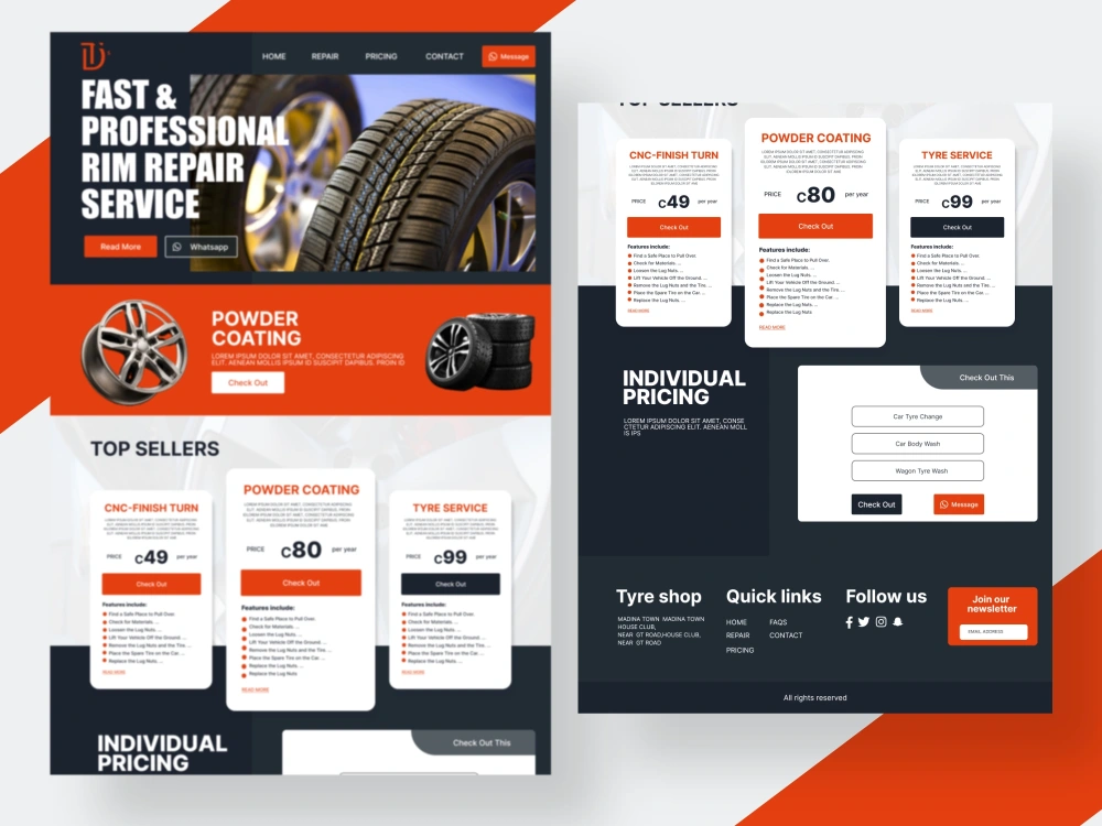 Modern Responsive UX/UI Website Design for your business | Upwork