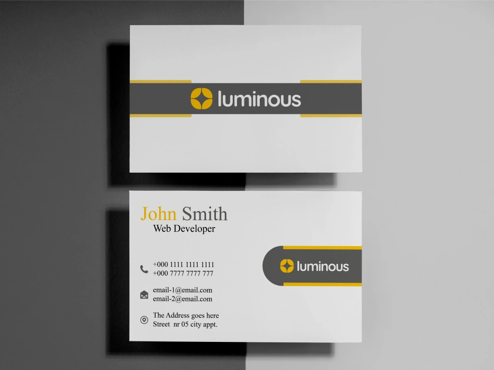 A professional and elegant business card design | Upwork