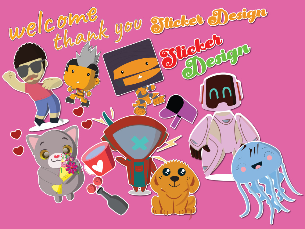 A top-quality sticker design ready to print | Upwork