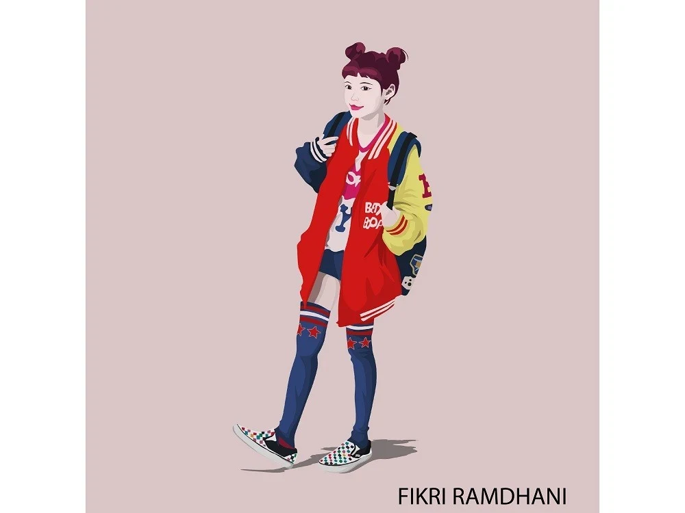 A gorgeous Self Portrait vector | Upwork