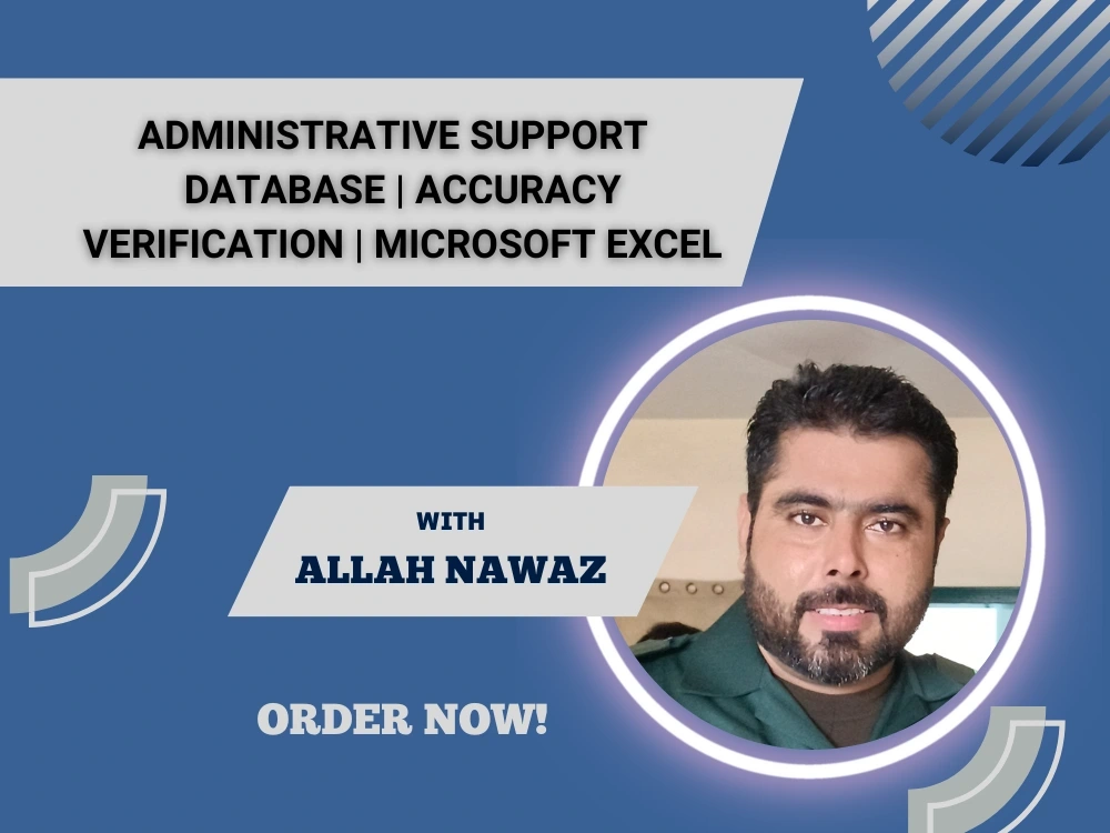 Admin Support, Database Management, Accuracy Verification, MS Excel Expert | Upwork