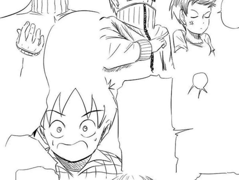 Line art manga anime style illustration | Upwork