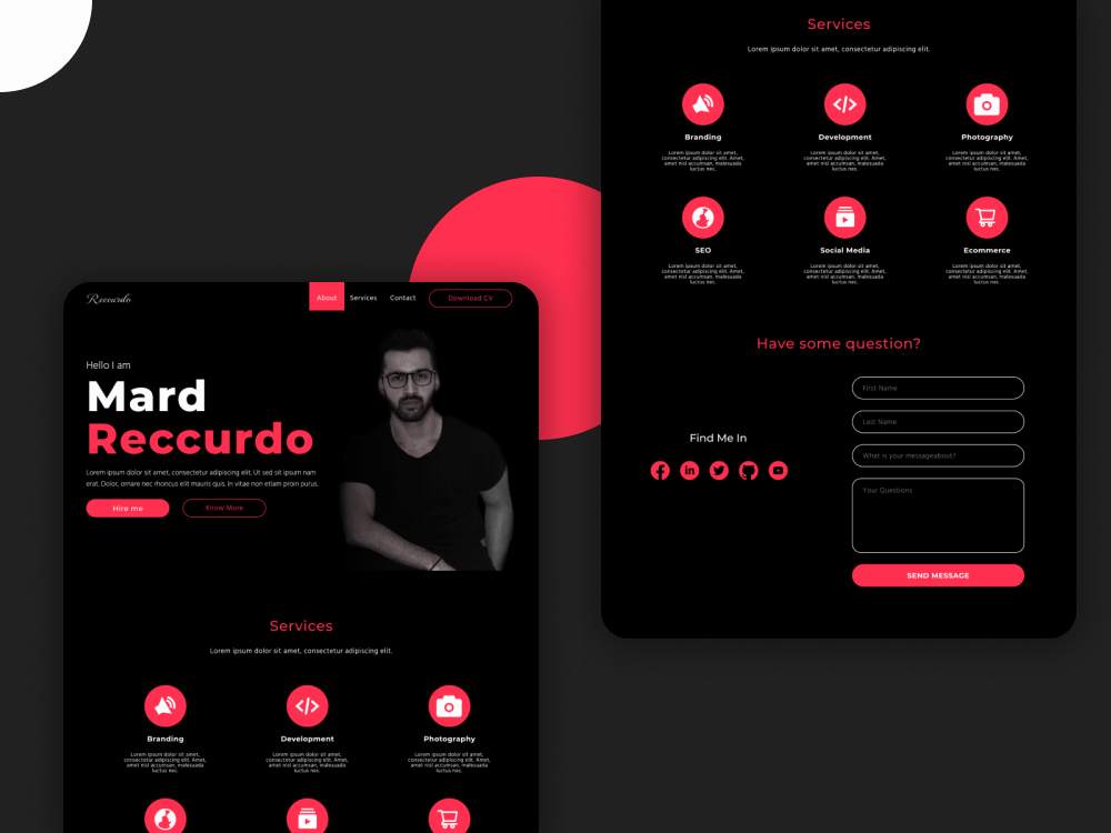 A simple portfolio website tailor-made to your taste | Upwork
