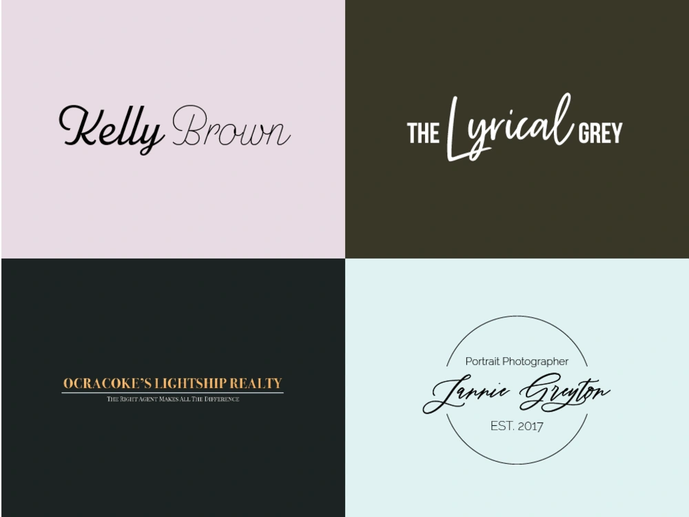 An amazing professional text based logo | Upwork