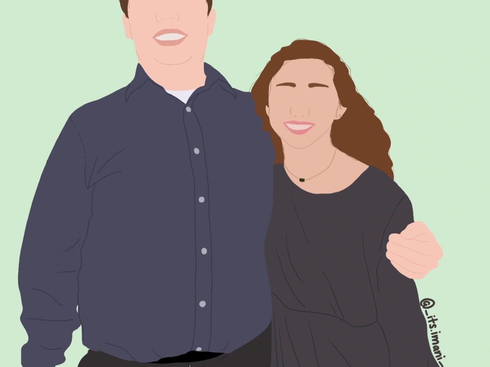 A custom portrait design of one or more people to be used for anything ...