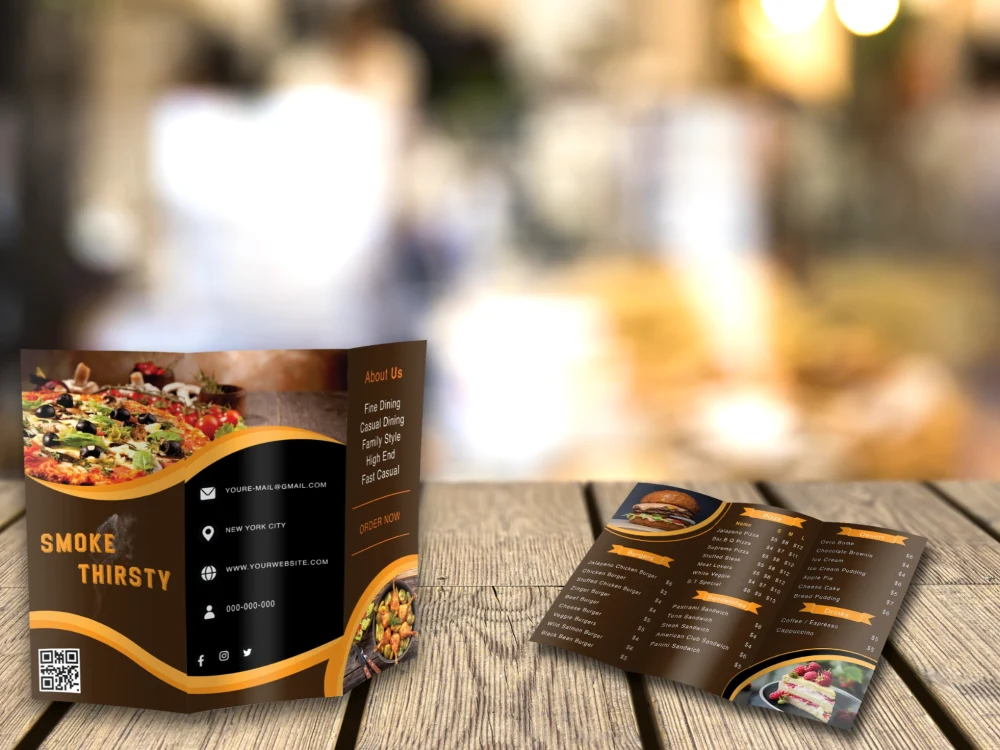 A modern Food Menu Designed for your Restaurant | Upwork