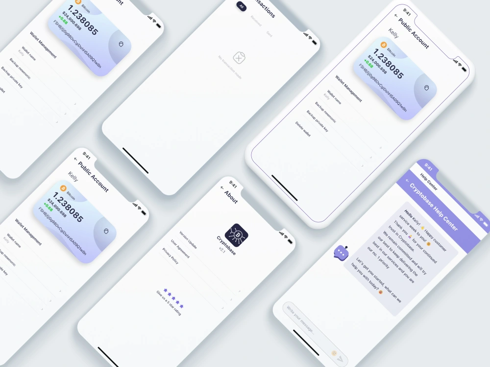 A UI/UX Design for a Blockchain, Crypto Exchange mobile app | DeFi ...