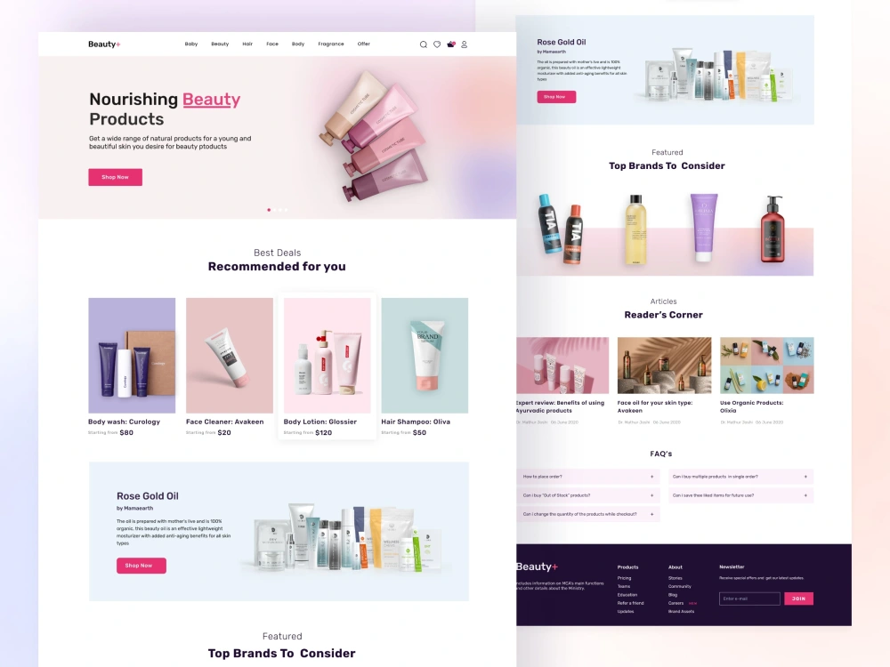 A visually appealing website design for your company! | Upwork
