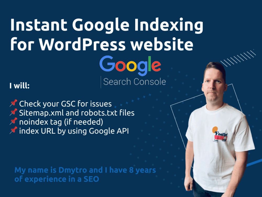 Instant Google Indexing for WordPress website | Upwork