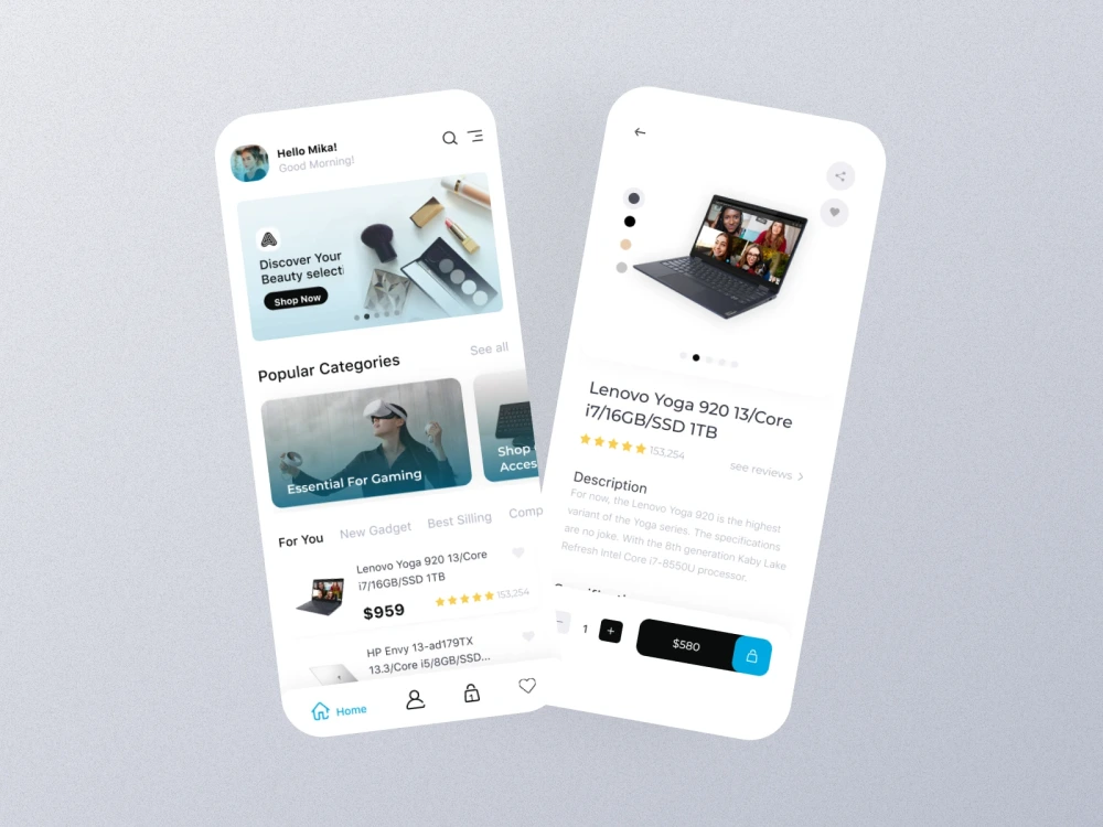 Modern professional website and mobile app UI/UX design by Figma | Upwork