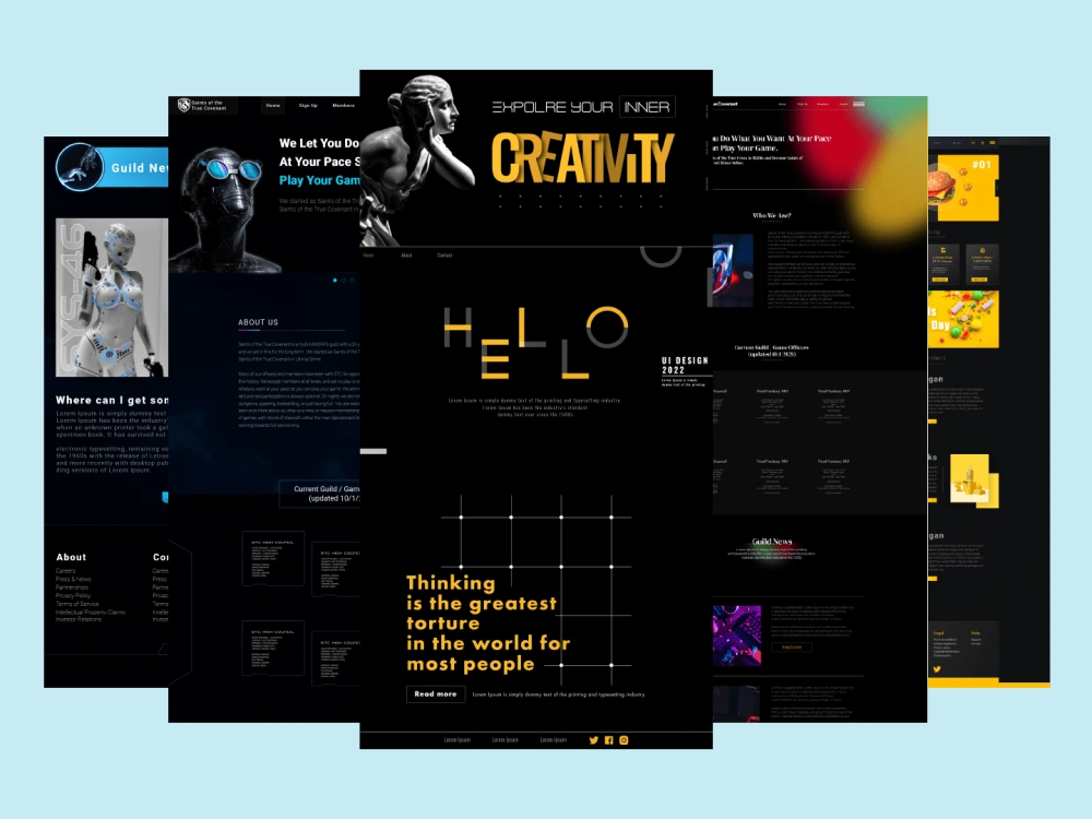 Highly convertible Unique website design | Upwork