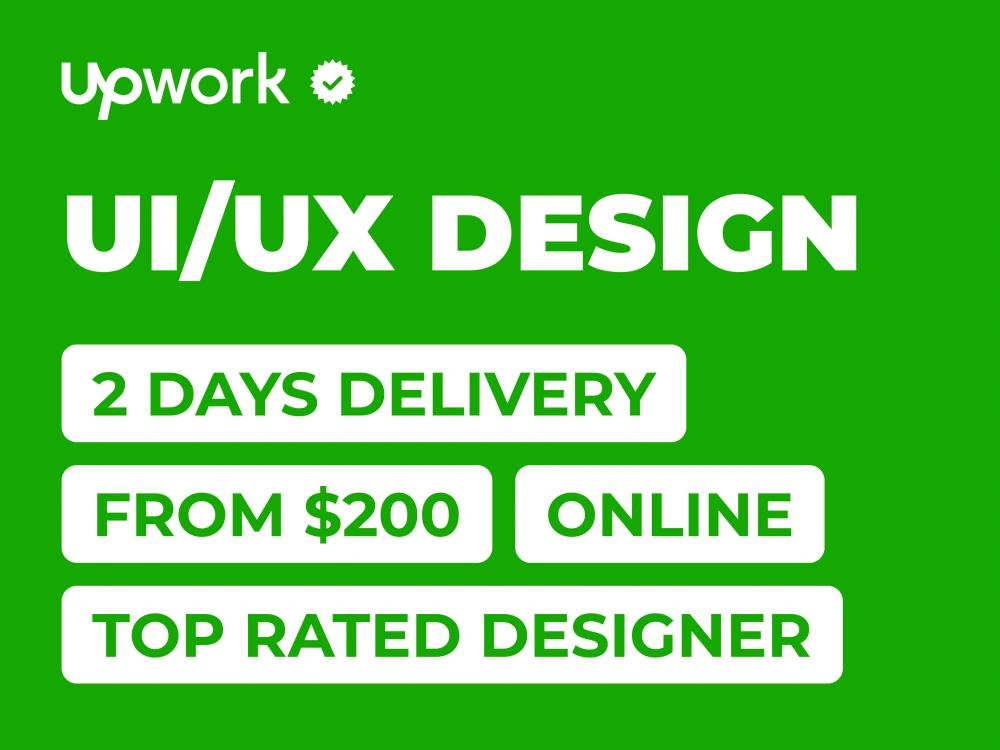 UI/UX Design for your Web Interface | Upwork