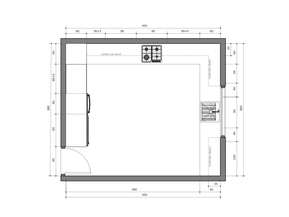 Clear, simple 2D Floor Plan Redraw. | Upwork