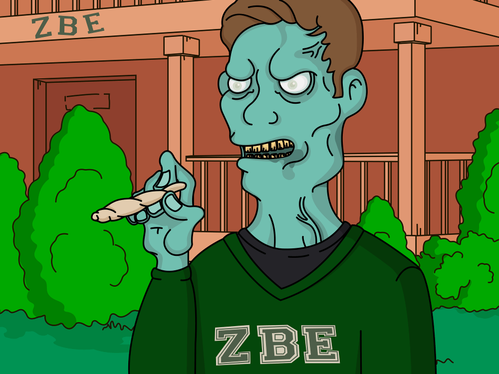 An illustration of a zombie, with any character | Upwork