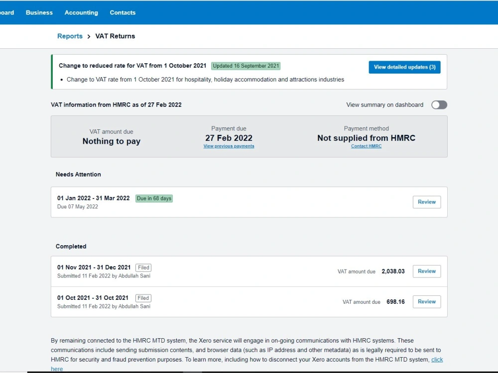 VAT Return Preparation and Submission to HMRC | Upwork