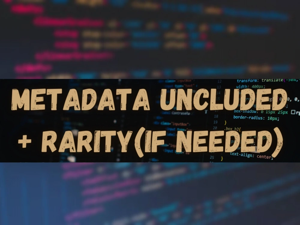 Generated NFTs art collection with metadata and rarities | Upwork