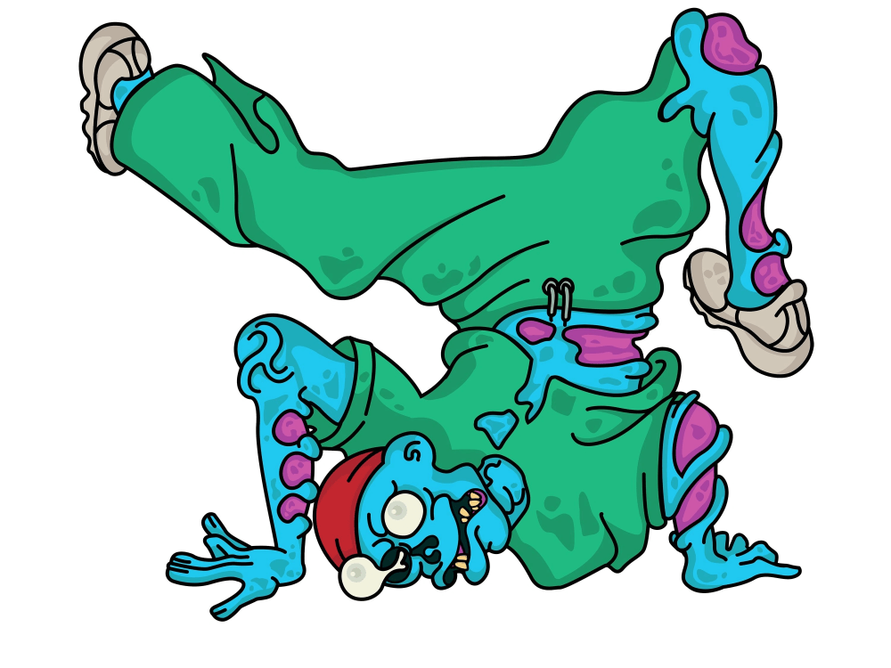 An illustration of a zombie, with any character | Upwork