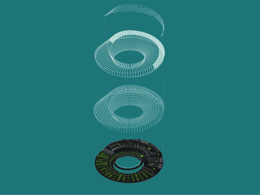 An exploded Isometry or Axonometry of your project. | Upwork