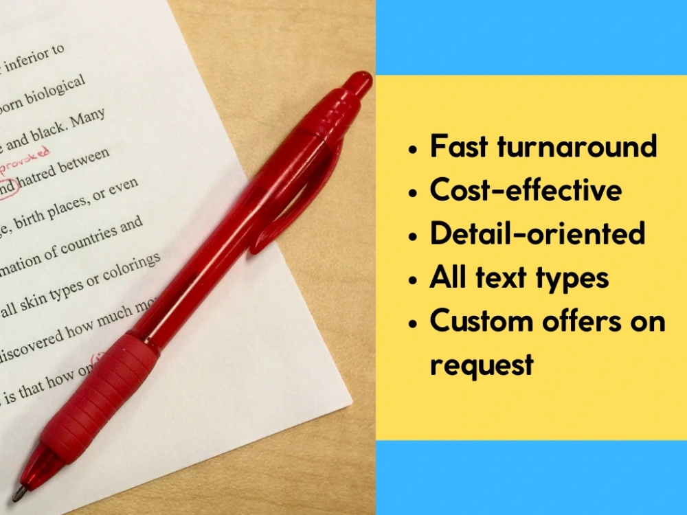 Expert proofreading and editing from an English native linguist. | Upwork