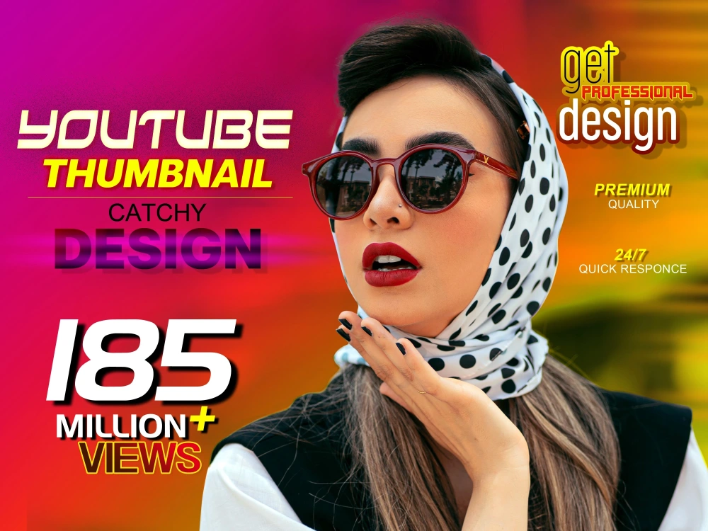 Catchy youtube thumbnail in 24hrs | Upwork