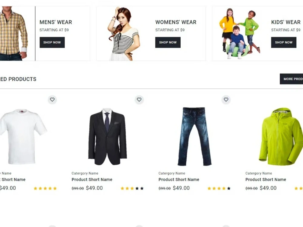 A custom-built HTML coded in responsive eCommerce template | Upwork