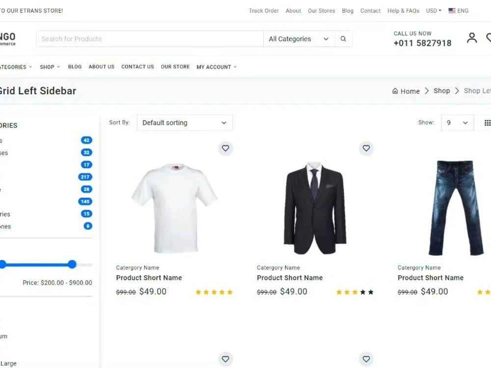 A Custom Built Html Coded In Responsive Ecommerce Template Upwork