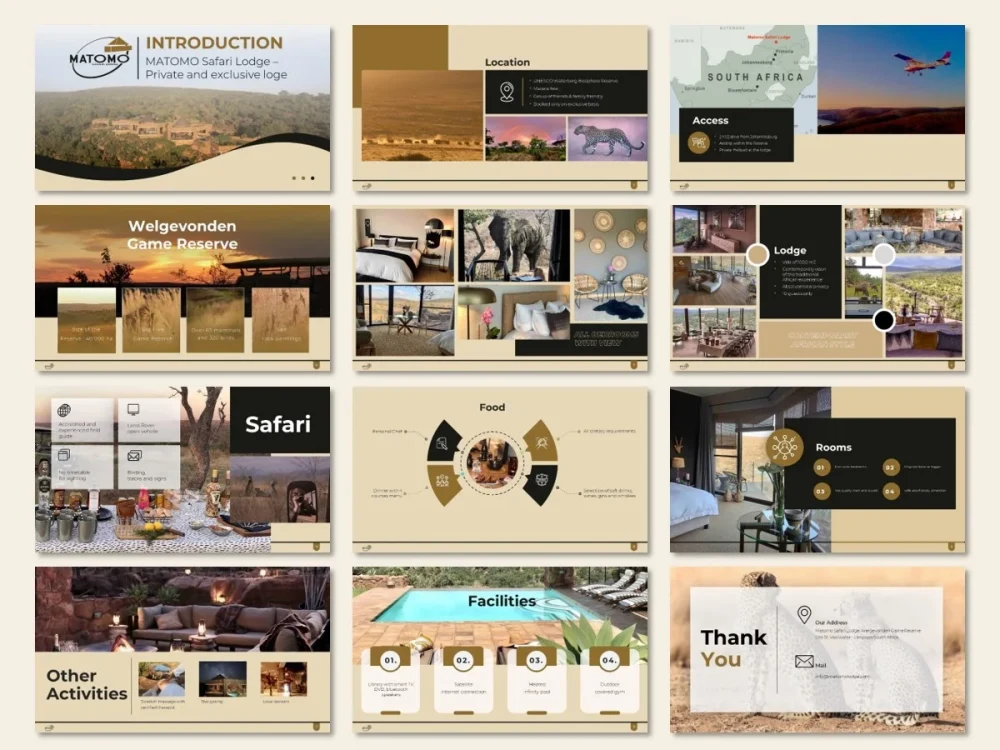 Visually elegant & modern slides that reflect your corporate identity ...