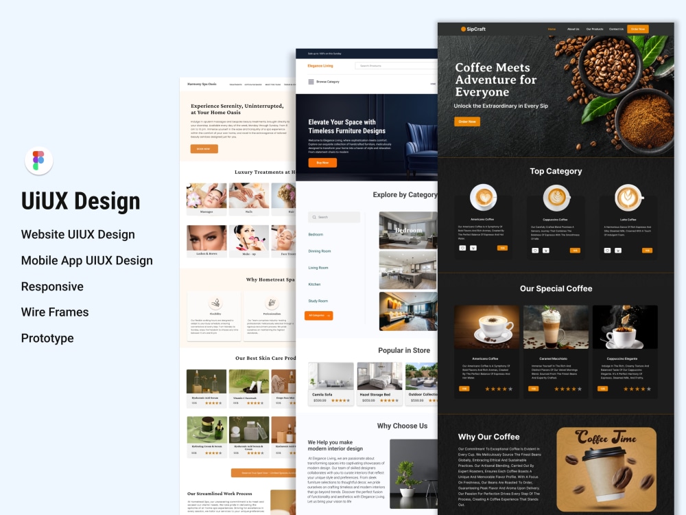 Responsive website UI/UX design in Figma | Upwork