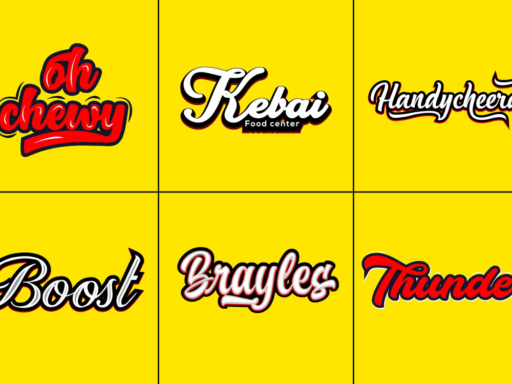 Script handwritten signature calligraphic typographic cursive luxury ...