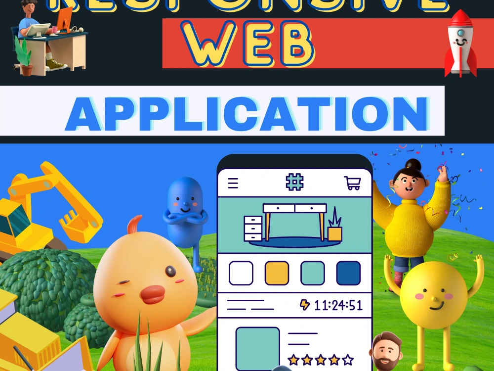 A responsive web application, using HTML, javascript, and CSS. | Upwork