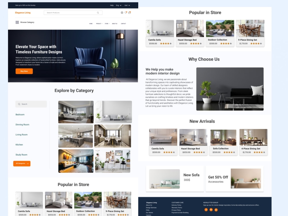 Responsive website UI/UX design in Figma | Upwork