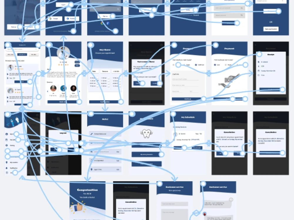 Great and distinctive 10 UI design pages for an app with prototyping ...