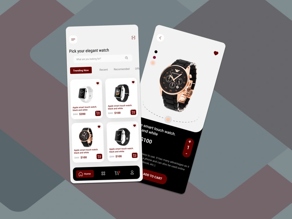 Great and distinctive 10 UI design pages for an app with prototyping ...