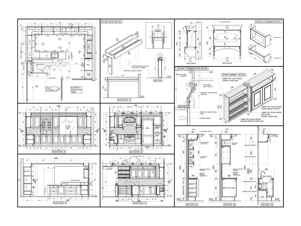 Your furniture woodworking, millwork and joinery shop drawing by ...