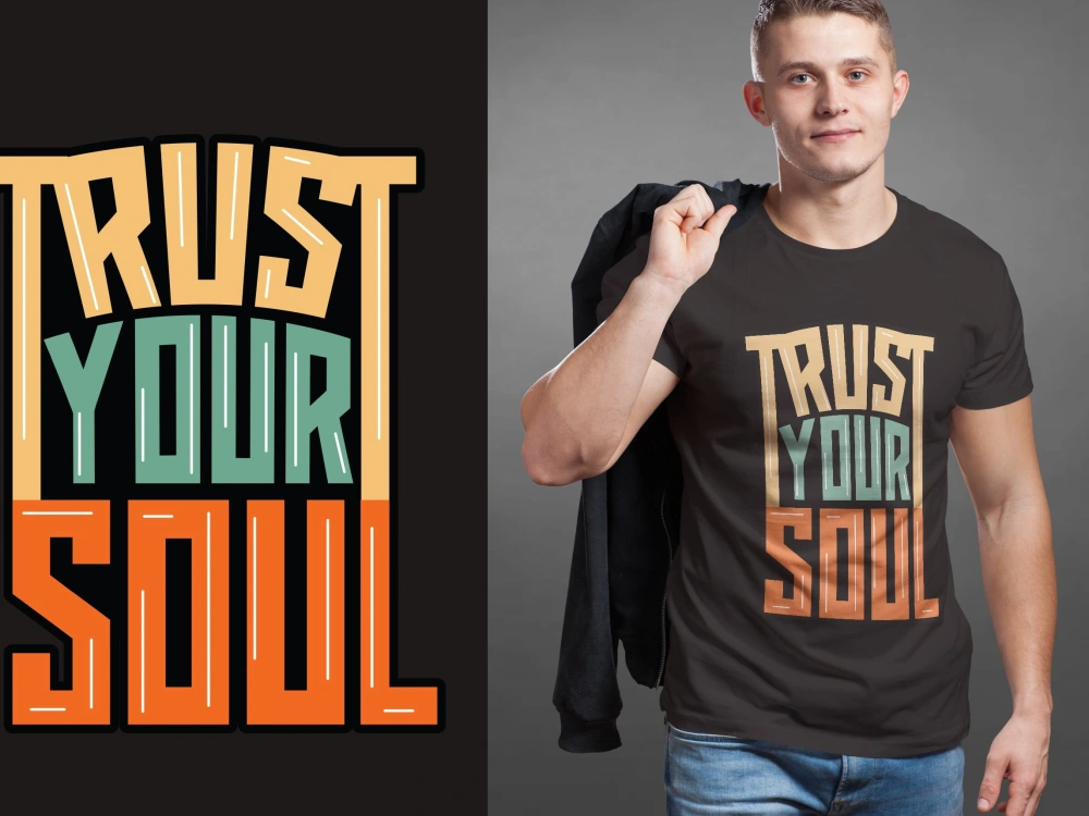 Trendy typography t-shirt design | Upwork