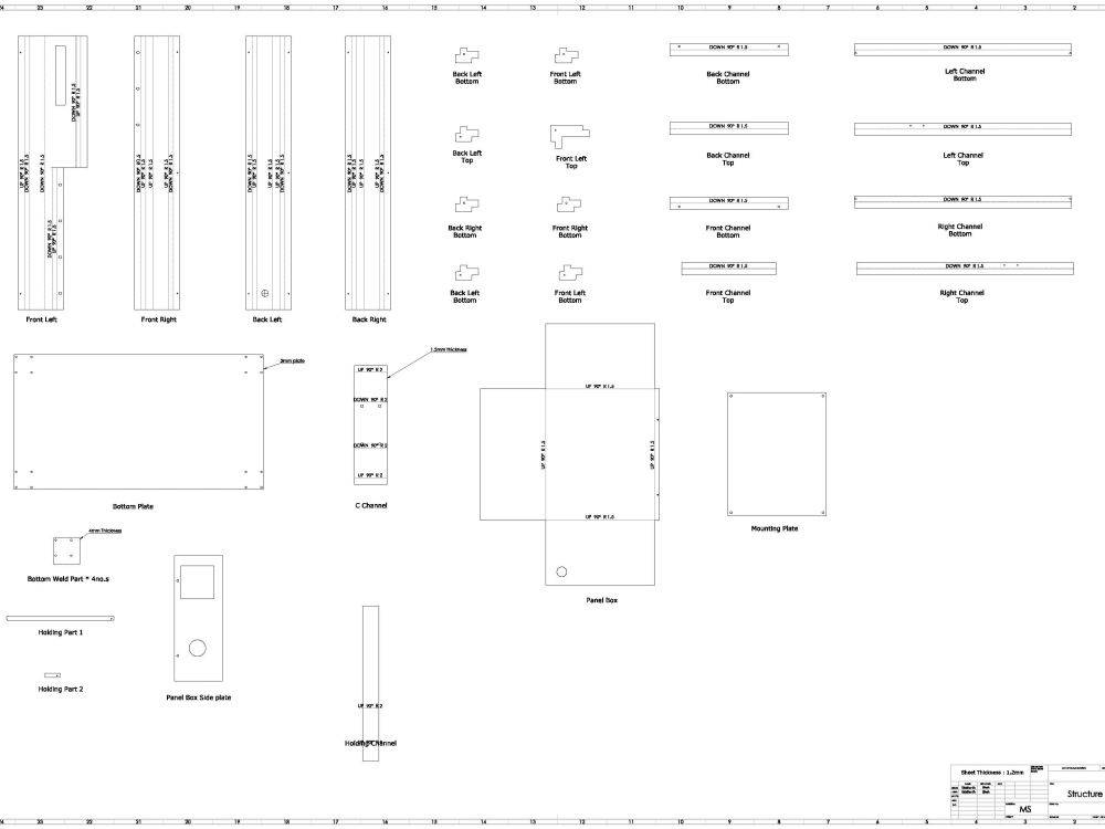 Cnc / laser cutting and bending DXF / DWG file | Upwork