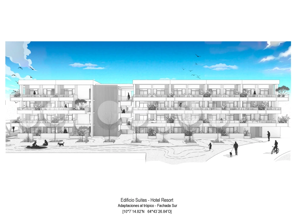 A creative illustrated 2D image for your architecture draw projects ...