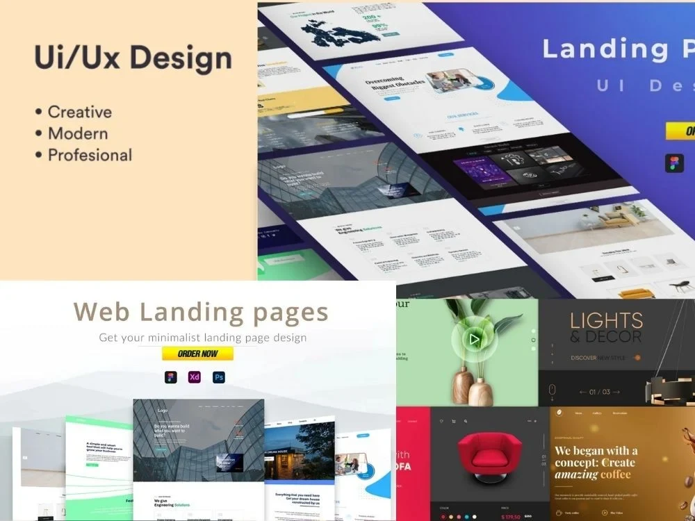 Unique UI /UX design for website and landing page using figma | Upwork