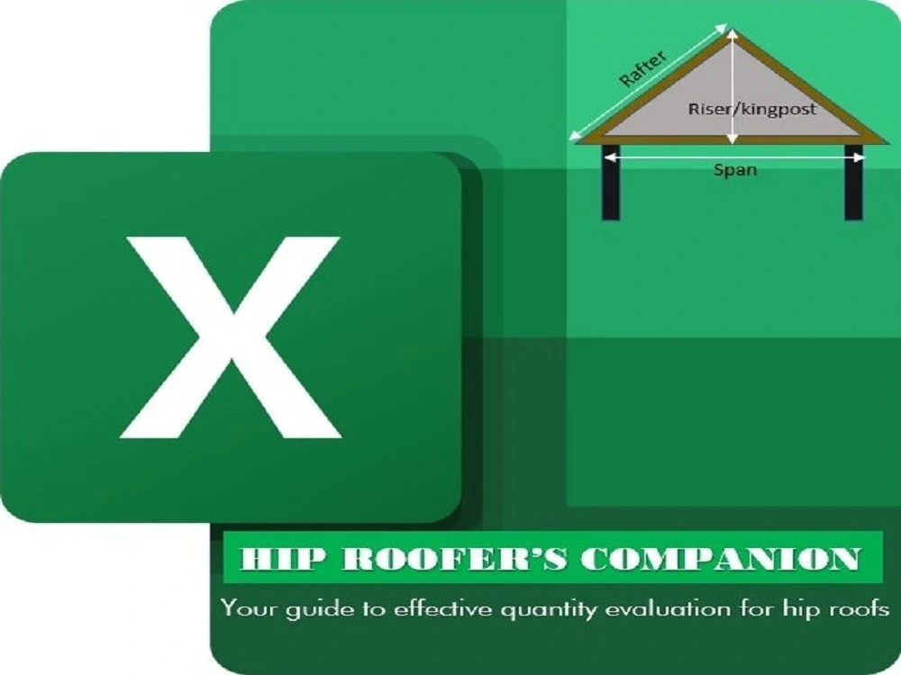 Hip Roofer's companion, an excel template that eases roofers calculations. | Upwork