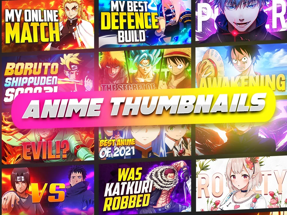 Eye-catching YouTube Anime Thumbnails for your Videos | Upwork