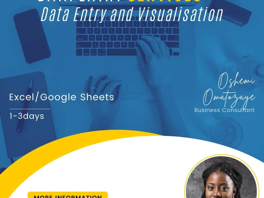 100% Accurate Data Entry and Data Visualization in Excel and Google Sheets | Upwork