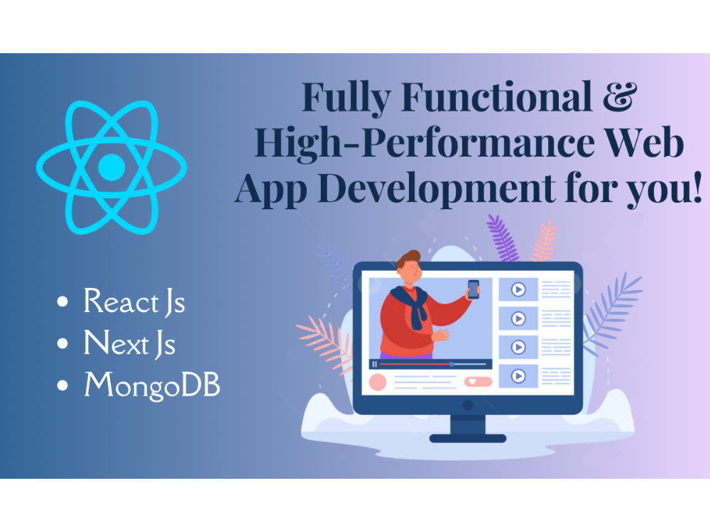 A Full Stack Developer For Your Web App React Js Next Js Mongodb Upwork