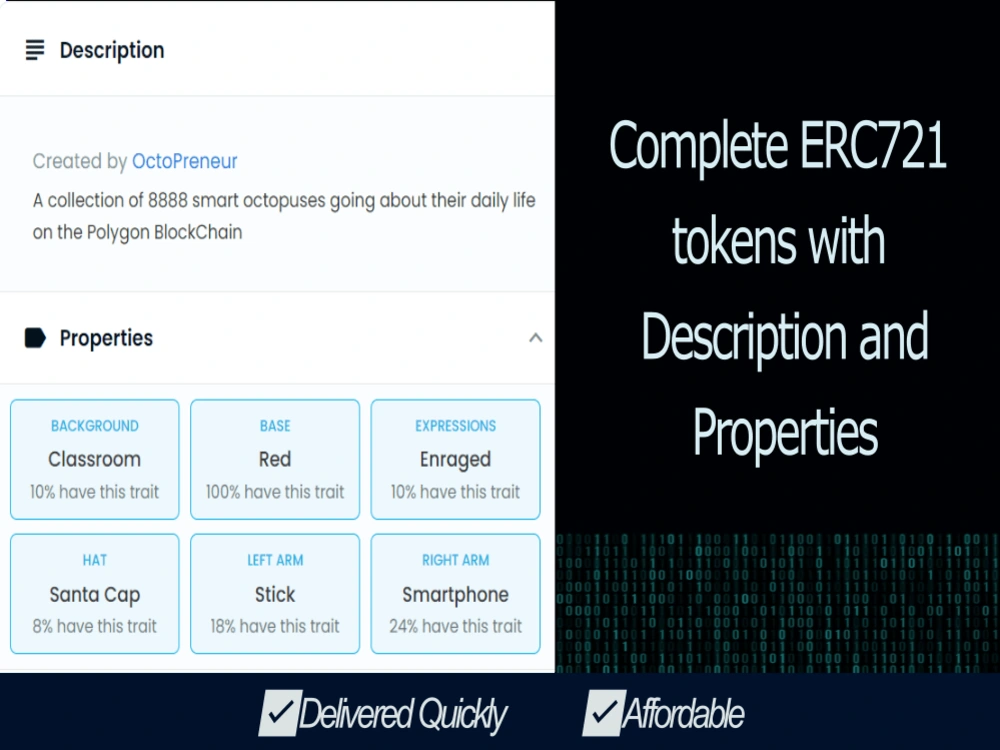 ERC721 smart contract for minting NFTs | Upwork