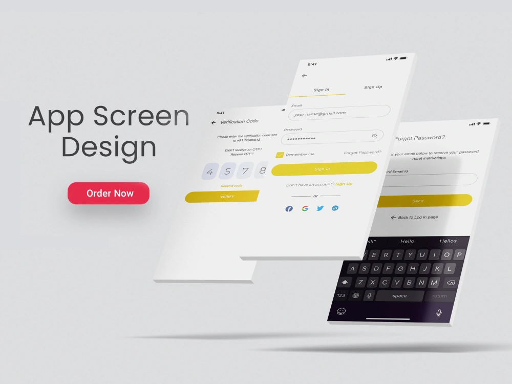 A professional mobile app UI UX design in Adobe XD or Figma | Upwork