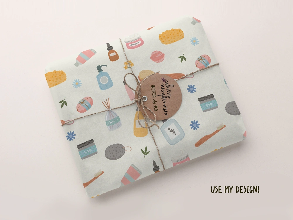 An amazing pattern for wrapping tissue paper for your business online ...